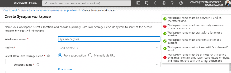 Create Your First Azure Synapse Analytics Workspace - David Alzamendi