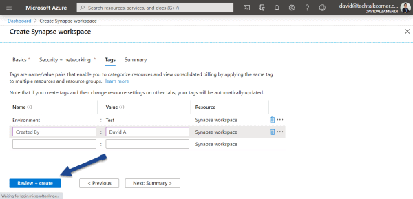 Create your first Azure Synapse Analytics_3b - David Alzamendi