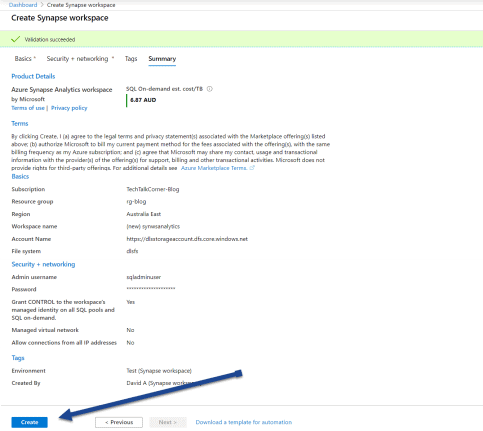 Create Your First Azure Synapse Analytics Workspace - David Alzamendi