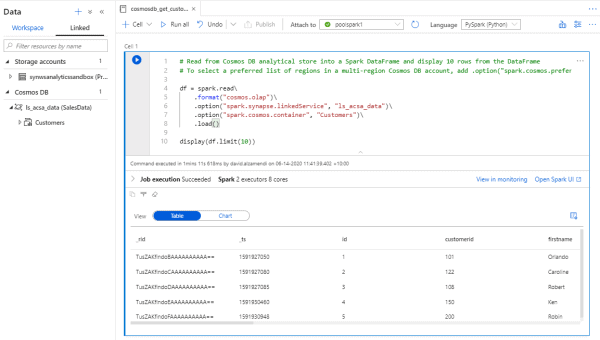 Create Azure Synapse Link for Azure Cosmos DB SQL API